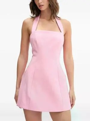 Bardot Nevelle Halterneck Square-neck Mini Dress