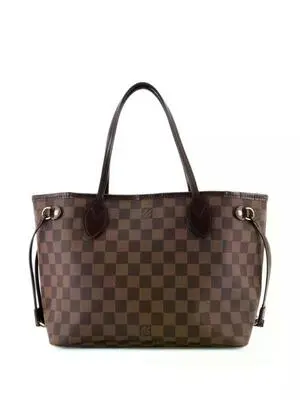 LOUIS VUITTON Neverfull Damier Pm Tote Bag - Brown