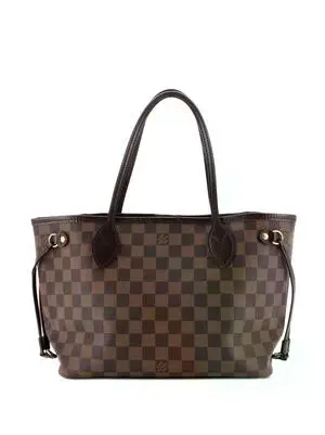 LOUIS VUITTON Neverfull Damier Pm Tote Bag - Brown