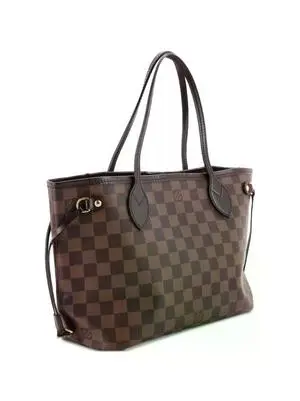 LOUIS VUITTON Neverfull Damier Pm Tote Bag - Brown