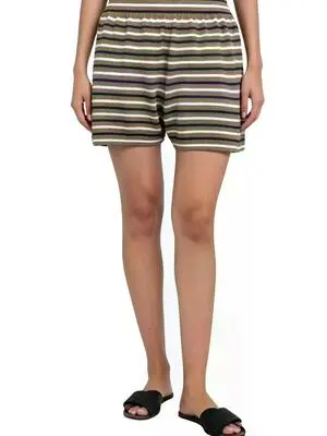 Brunello Cucinelli Striped Elasticated-waistband Shorts - Brown