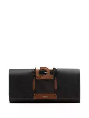 Perrin La Parisienne Buckled Leather Clutch Bag