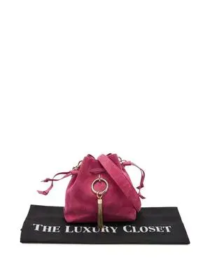 JIMMY CHOO Callie Leather Bucket Bag
