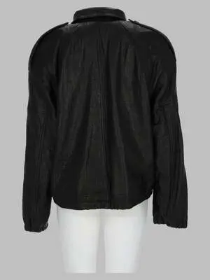 Saint Laurent Giacca Cordo In Pelle