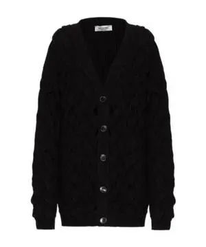 Valentino Garavani Button Knitted Cardigan - Black