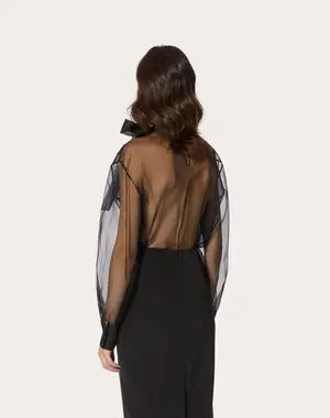 Valentino Garavani Lace Long-sleeved Blouse