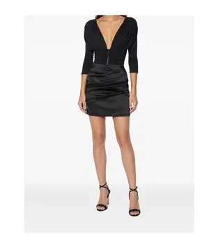 Elisabetta Franchi Ruched Zip Bodysuit