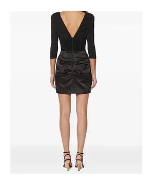 Elisabetta Franchi Ruched Zip Bodysuit