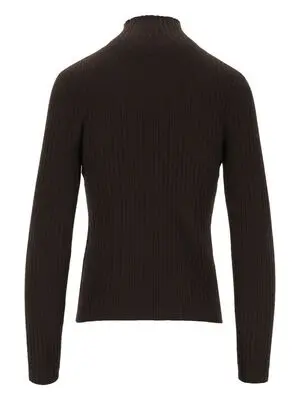 Arch4 Ariana Ribbed Mock Neck Knitted Sweater