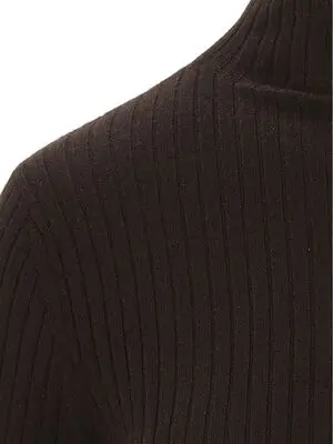 Arch4 Ariana Ribbed Mock Neck Knitted Sweater