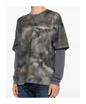 DIESEL® Perforated Long-sleeve T-shirt