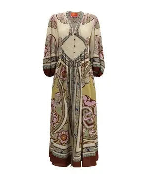 La DoubleJ Camerino Printed Maxi Dress - No