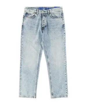 Hugo Boss Hugo Logo Patch Straight Leg Jeans - Medium Blue