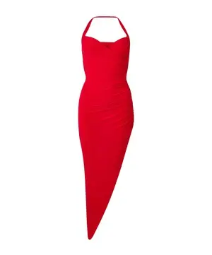Norma Kamali Halter-neck Formal Dress - Red