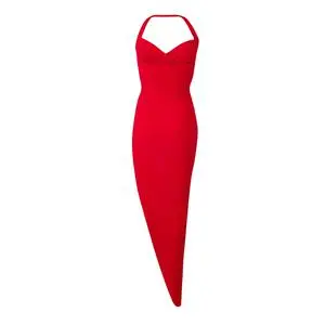 Norma Kamali Halter-neck Formal Dress