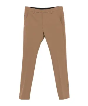 DONDUP Belt-loops Slim-fit Tailored Trousers - Brown