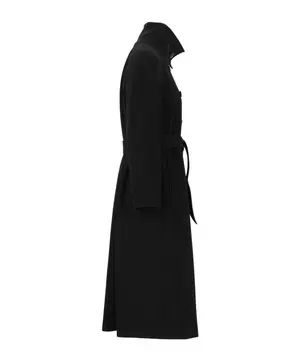 Emporio Armani Double-breasted Belted Coat