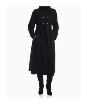Emporio Armani Double-breasted Belted Coat