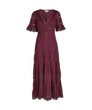 LoveShackFancy Pleated Detail Dress - No