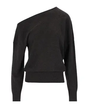 Arch4 Wiki Asymmetric One-shoulder Sweater - No