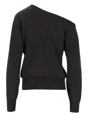 Arch4 Wiki Asymmetric One-shoulder Sweater - No