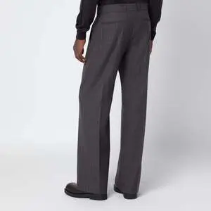 Our Legacy Wool-cotton Striped Casual Trousers