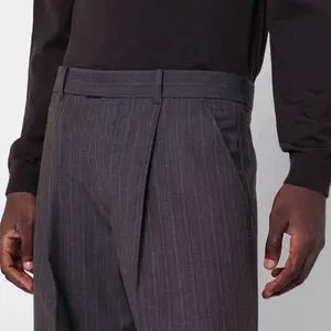Our Legacy Wool-cotton Striped Casual Trousers