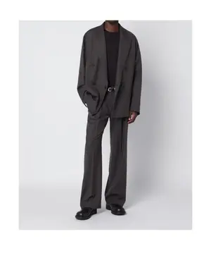 Our Legacy Wool-cotton Striped Casual Trousers
