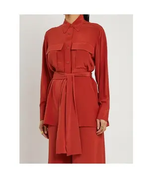 JOSEPH Pointed Collar Long-sleeved Shirt