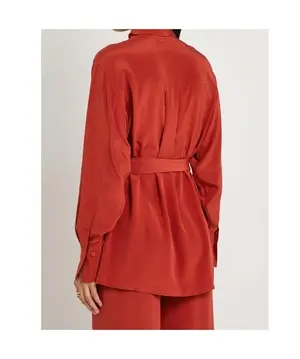 JOSEPH Pointed Collar Long-sleeved Shirt