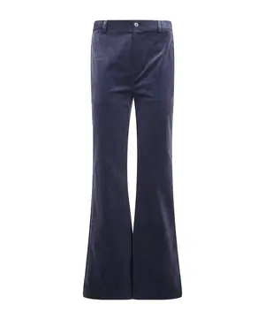 Ralph Lauren Corduroy Flared Trousers - Navy