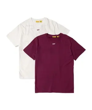 Off-White Two-piece Short-sleeve T-shirt Set - No