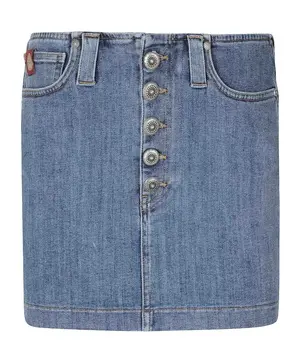 DONDUP Button-front Denim Mini Skirt - Blue