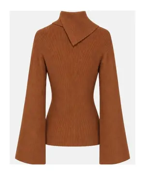 Elisabetta Franchi Knitted Sweater With Gemstone Buttons
