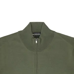 Hugo Boss Zip-up Virgin Wool Sweater