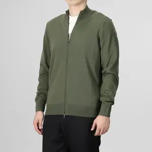 Hugo Boss Zip-up Virgin Wool Sweater