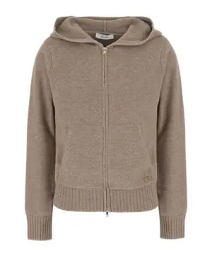 Max Mara Zip-up Knitted Hoodie - No