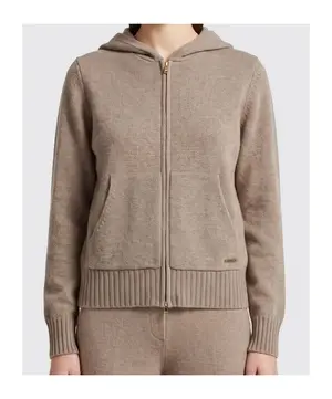 Max Mara Zip-up Knitted Hoodie