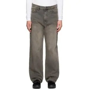 WOOYOUNGMI Straight-leg Corduroy Jeans - Grey
