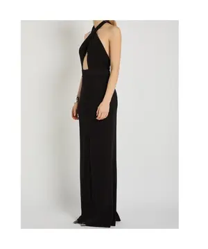 NILI LOTAN Backless Evening Gown