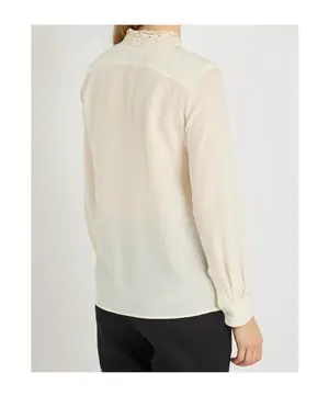 NILI LOTAN Zola Long-sleeve Lace Shirt