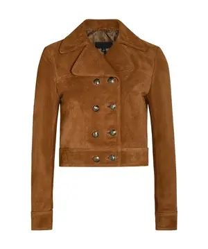 NILI LOTAN Double-breasted Casual Jacket - Camel
