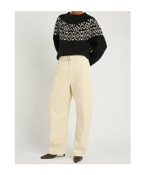 NILI LOTAN Fair Isle Pattern Sweater