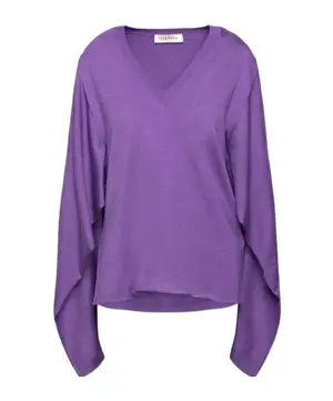 Valentino Garavani Long Sleeve Top - Purple