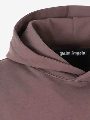Palm Angels Palm Tree Print Hoodie - Brown