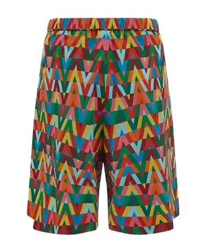 Valentino Garavani Geometric Print Shorts