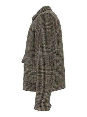 Aspesi Prince Of Wales Check Wool Jacket