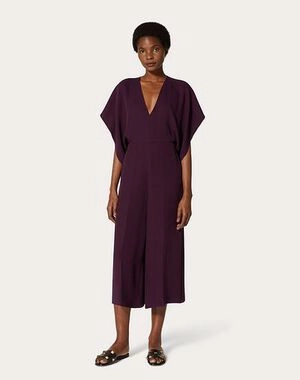 Valentino Garavani V-neck Silk Jumpsuit