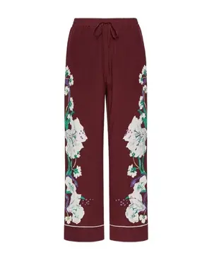 Valentino Garavani Floral Embroidered Pajamas - Red