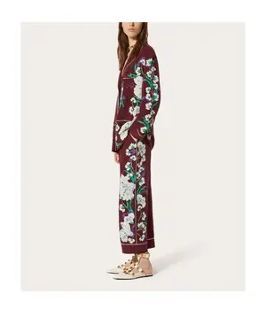 Valentino Garavani Floral Embroidered Pajamas